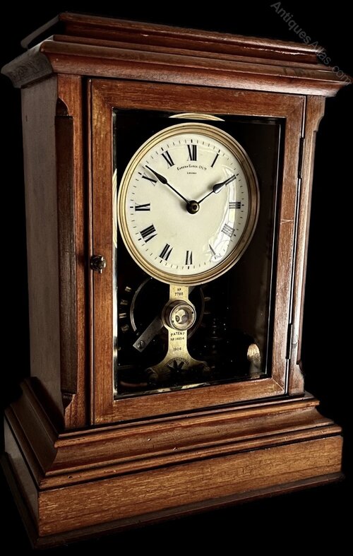 Antiques Atlas - Eureka Library Clock In Mahogany No.7765 WORKING