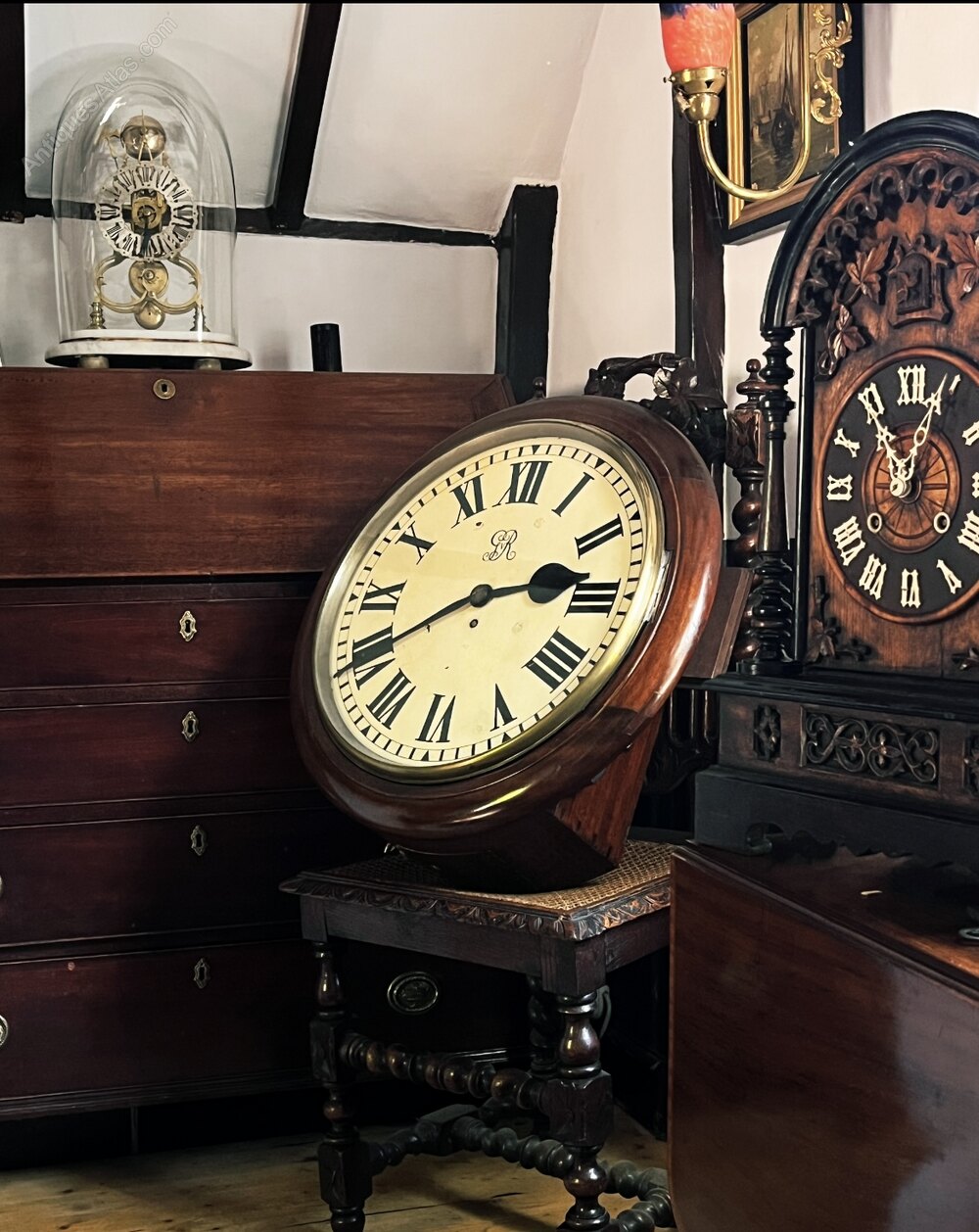 Antiques Atlas - Huge 24 Inch Dia Single Fusee Clock George V