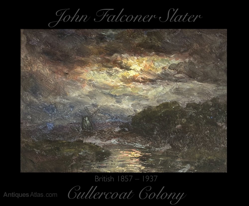 Antiques Atlas - John Falconer Slater Painting Cullercoat Colony