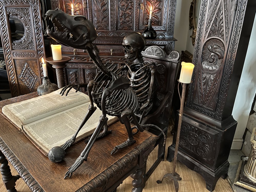 Antiques Atlas - Life Size Bronze Sculpture Of Human Skeleton