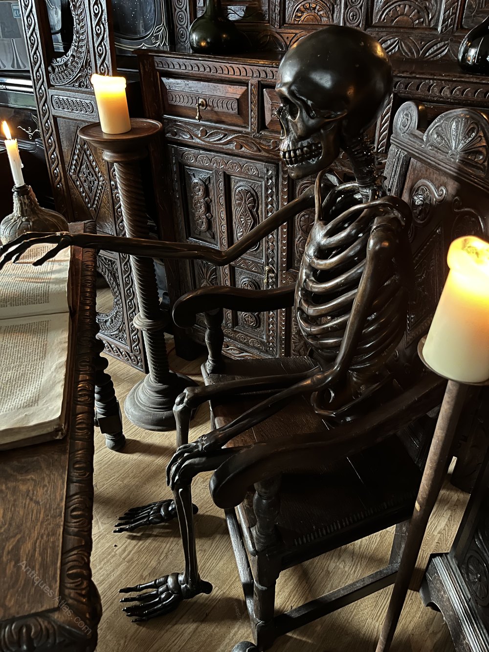 Antiques Atlas - Life Size Bronze Sculpture Of Human Skeleton