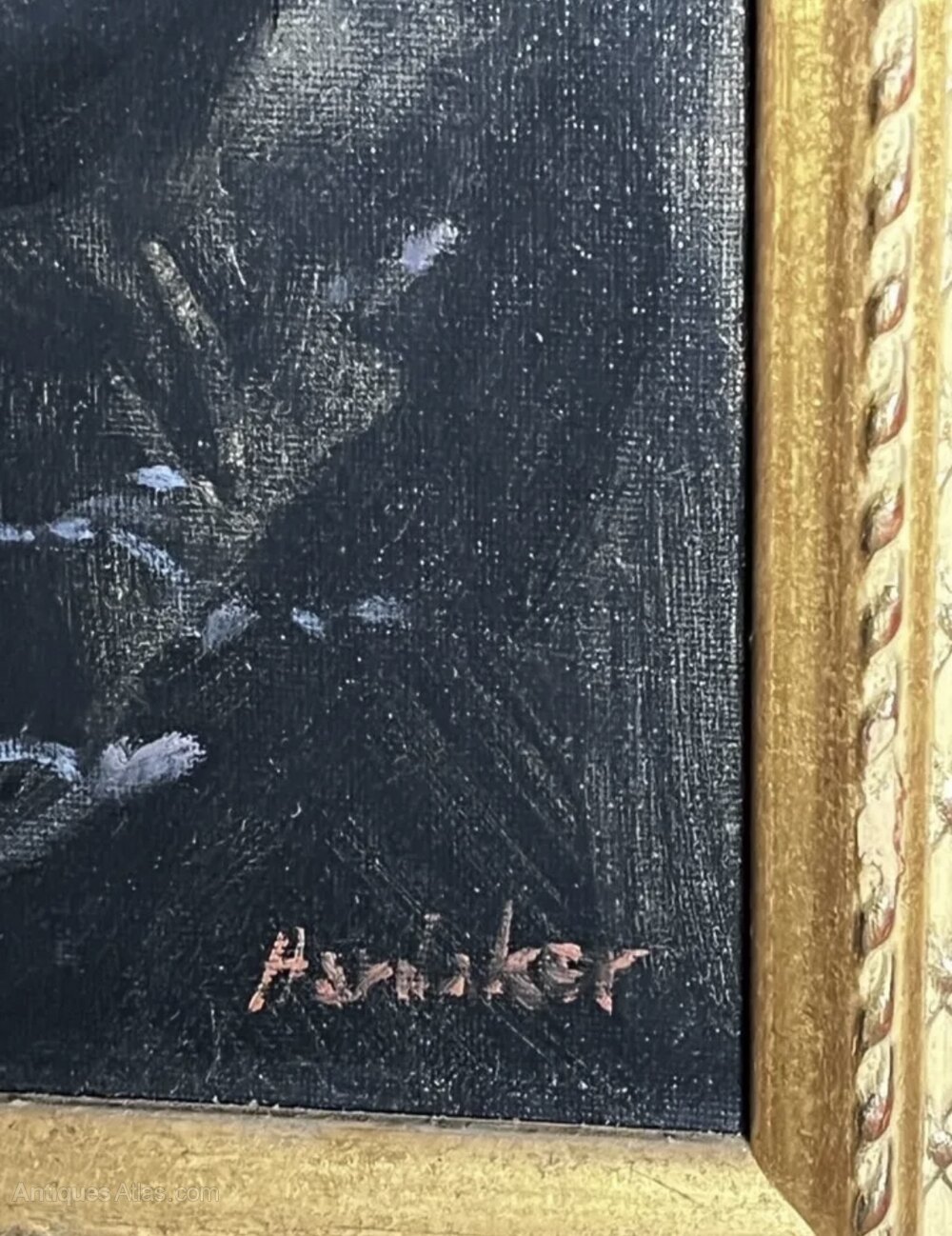 Antiques Atlas - Oil Painting Portrait Charles Hardaker Oil Canvas