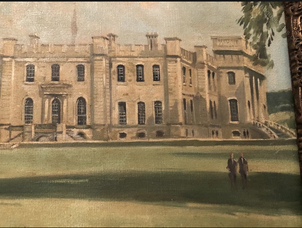 Antiques Atlas - Oil On Canvas Kimbolton Castle Stanley Orchart