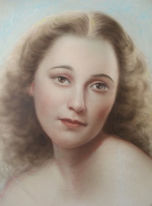 Antiques Atlas - Portrait By Samuel Wilson Frazer (American)