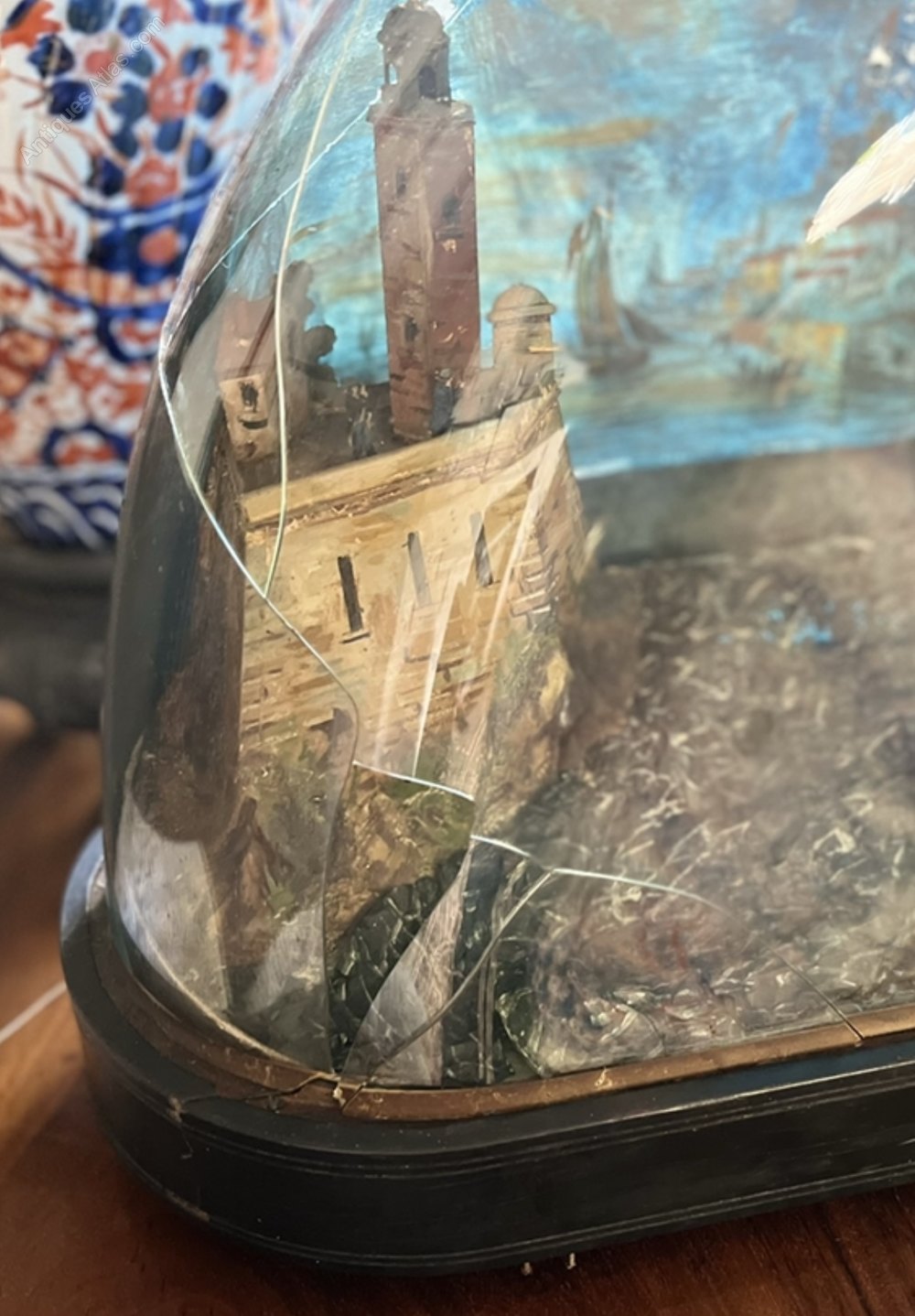 Antiques Atlas - Rocking Ship Automaton Under Glass Dome C.1890