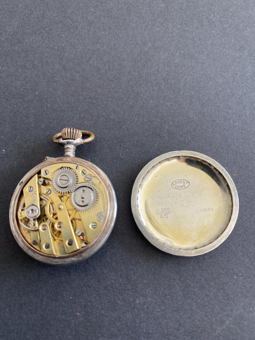 Antiques Atlas - Silver Enamel English Fob Watch C1890s