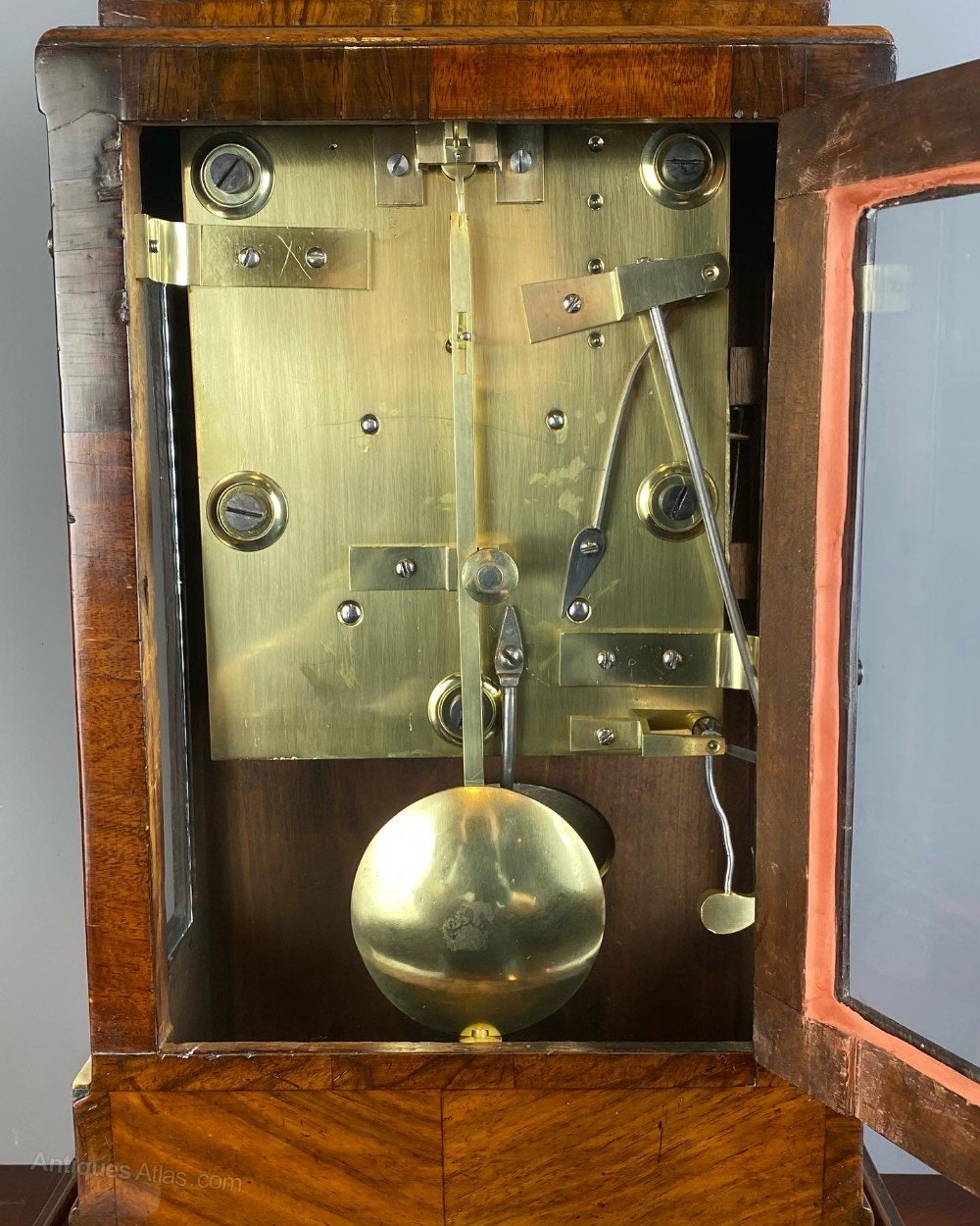 Antiques Atlas - A Stunning Burr Walnut Scottish Bracket Clock as895a229