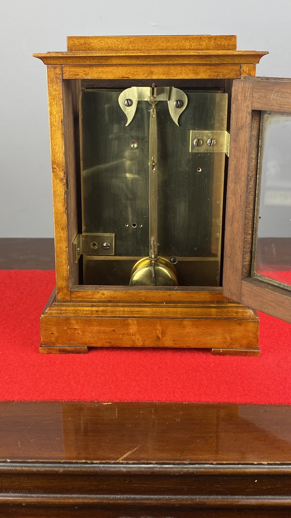 Antiques Atlas - A Superb Miniature Library Clock as895a213