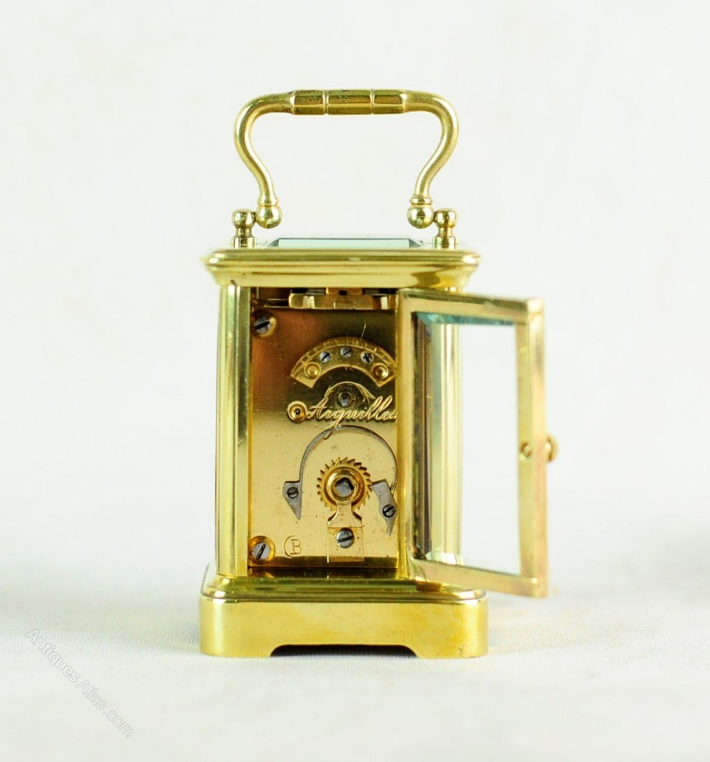 Antiques Atlas - CHAMPLEVE MINIATURE CARRIAGE CLOCK