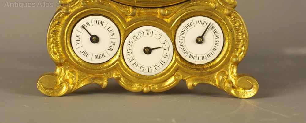 Antiques Atlas - Complicated Calendar Duplex Carriage Clock