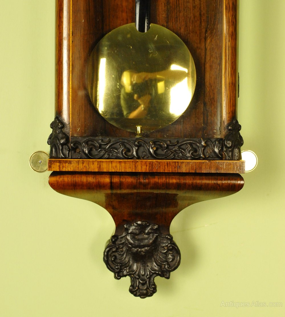 Antiques Atlas - EXQUISITE SMALL VIENNA REGULATOR WALL CLOCK