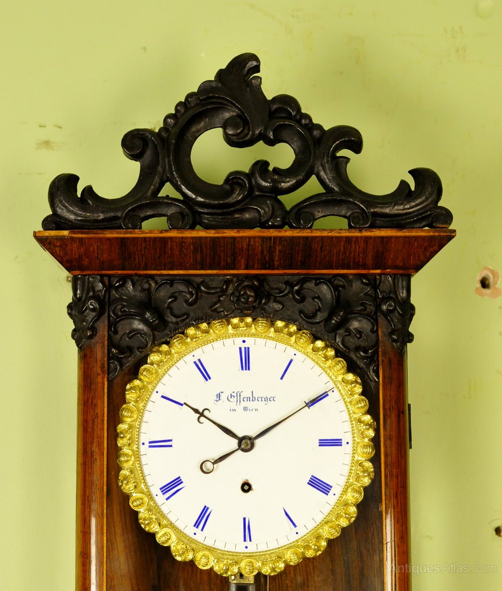 Antiques Atlas - EXQUISITE SMALL VIENNA REGULATOR WALL CLOCK