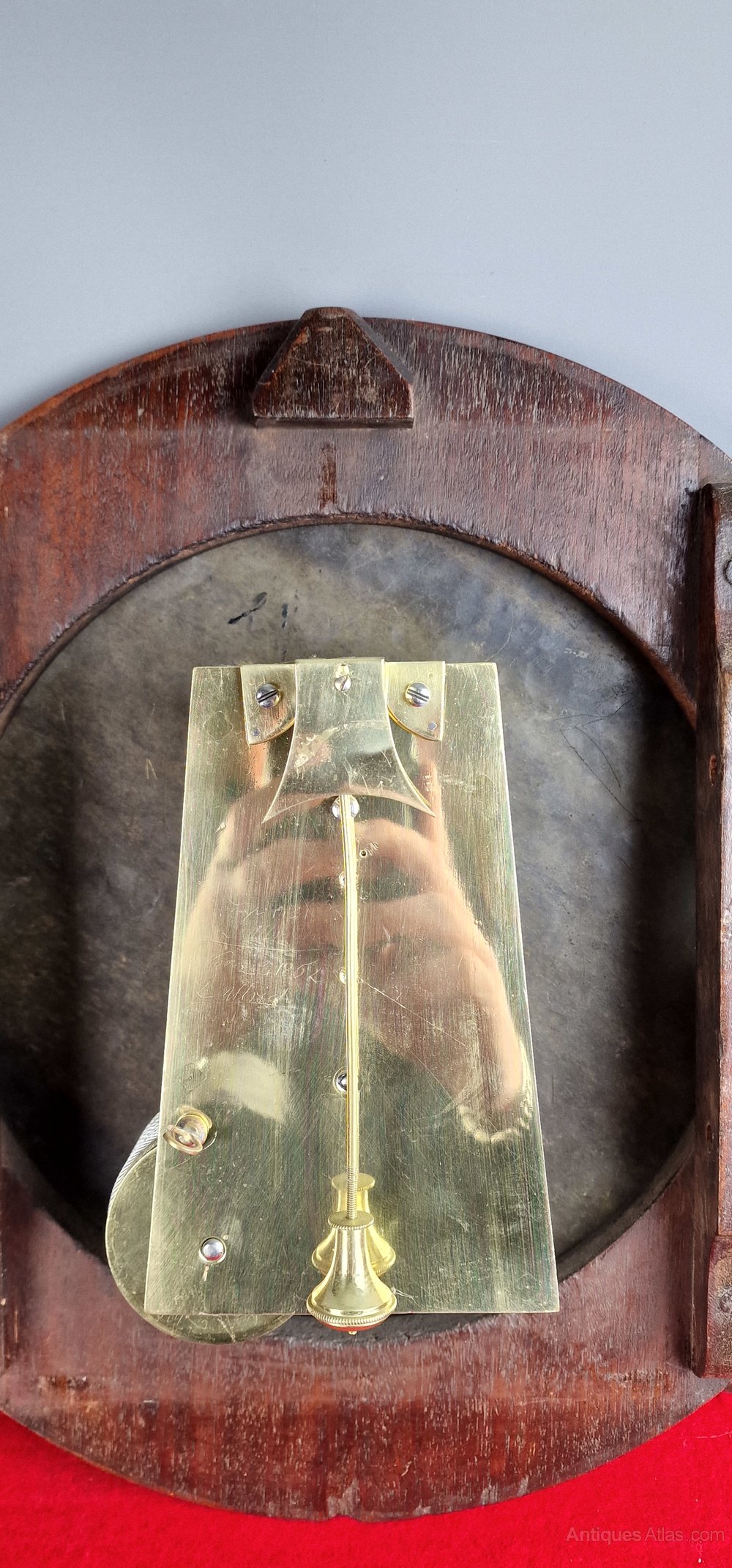 Antiques Atlas - Salt Box Verge Dial Clock Signed William Grayson as895a216