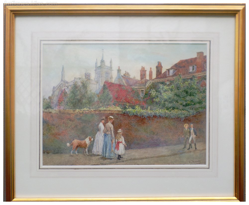 Antiques Atlas - Out For A Stroll - George Moore Henton