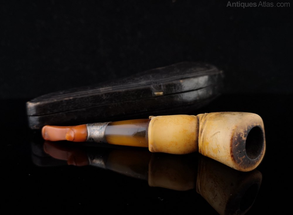 Antiques Atlas - Antique Meerschaum Pipe, Ladies Leg, Cheroot