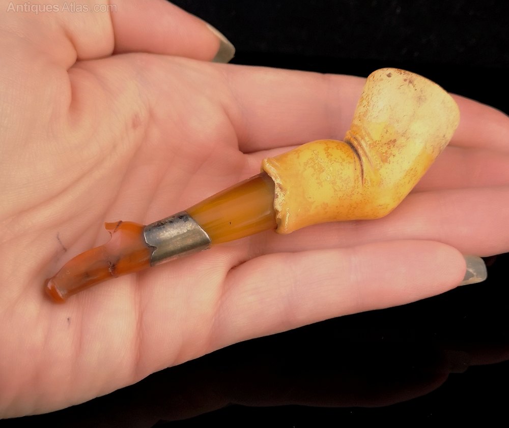 Antiques Atlas - Antique Meerschaum Pipe, Ladies Leg, Cheroot