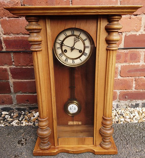 Antiques Atlas - Vienna Style Wall Clock, German Pendulum Clock