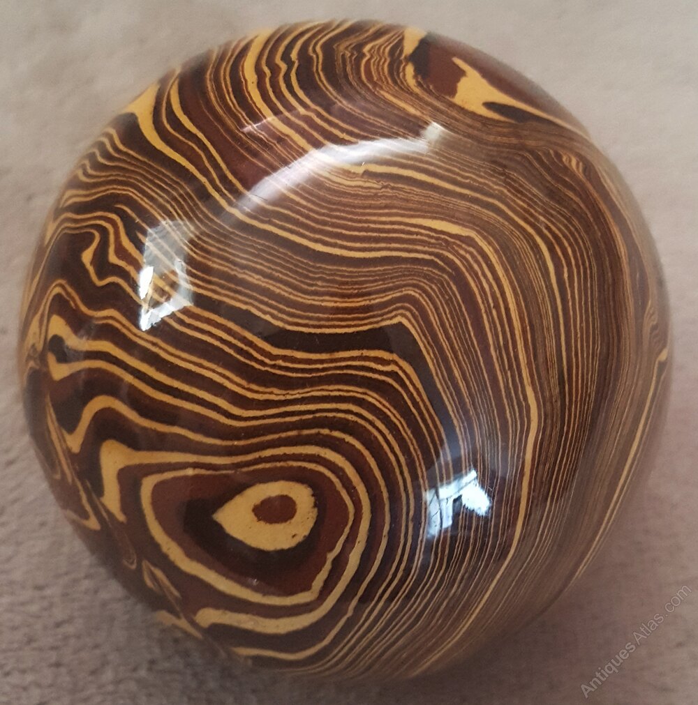 Antiques Atlas - Grand Tour English Agateware Ball C1780 as845a051