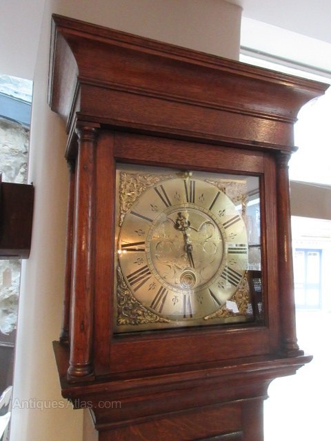 Antiques Atlas - Mid Georgian Antique Cottage Longcase Clock