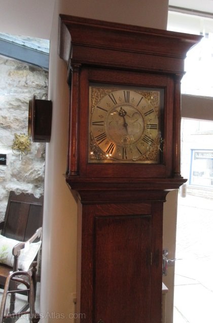 Antiques Atlas - Mid Georgian Antique Cottage Longcase Clock