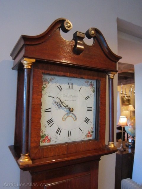 Antiques Atlas - Small George III Shropshire Cottage Longcase Clock