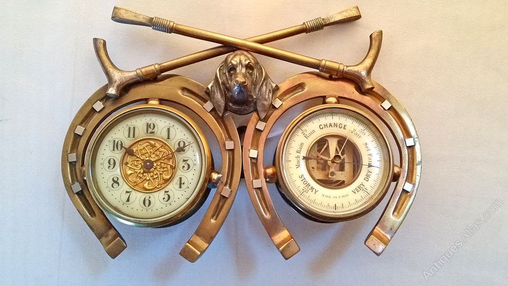 Antiques Atlas - 19thC French Combination Clock & Barometer