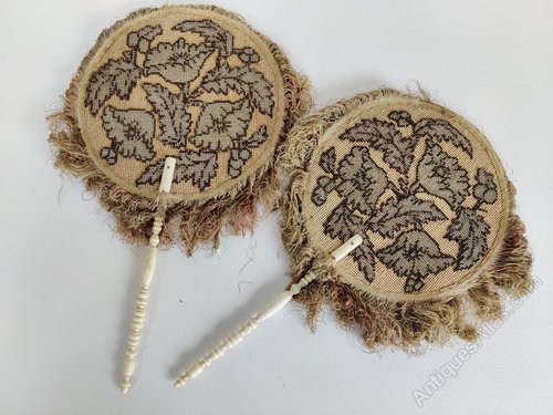 Antiques Atlas - Georgian Beaded Face Screens as531a423 / BA1069