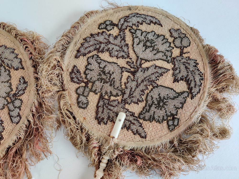 Antiques Atlas - Georgian Beaded Face Screens as531a423 / BA1069