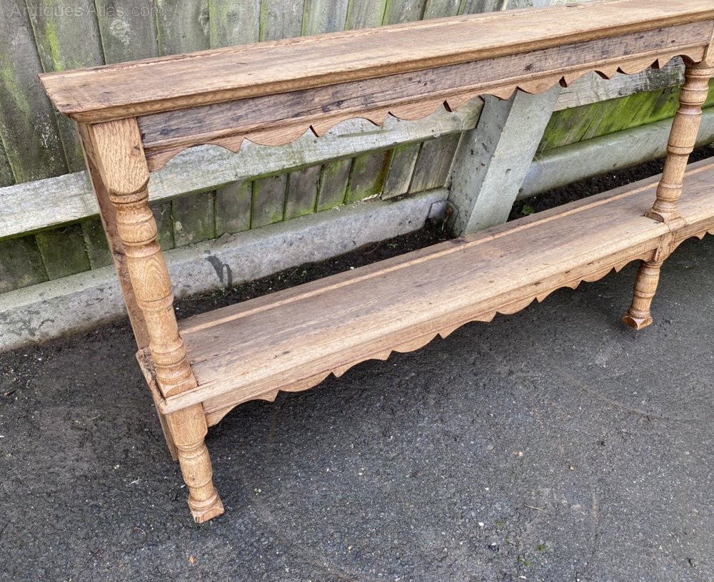 French 19th Century Bleached Oak Plate Rack - Antiques Atlas