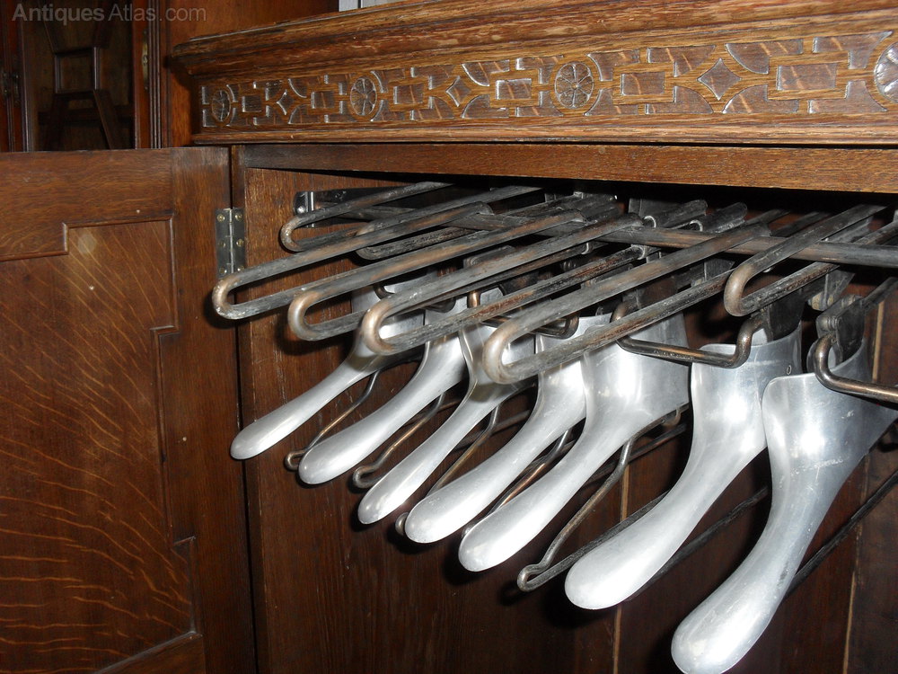 Gents Oak Compactum Style Wardrobe - Antiques Atlas