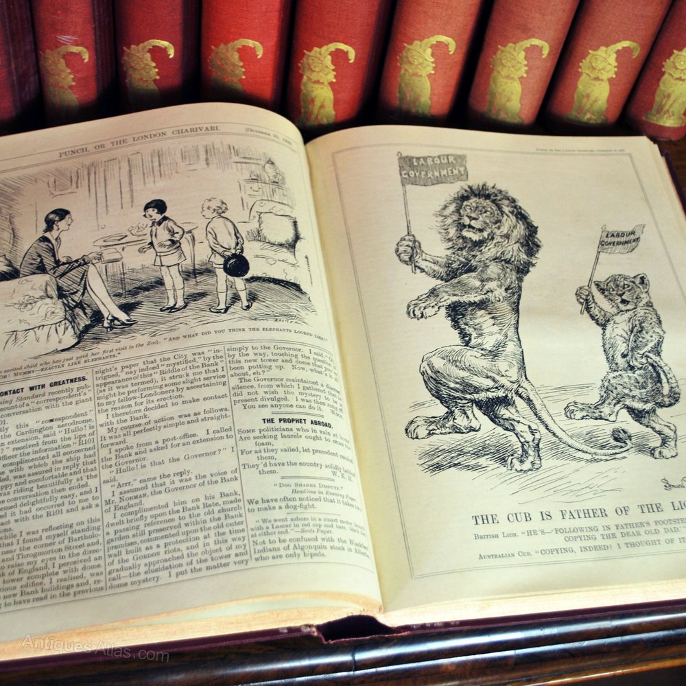 Antiques Atlas - 15 Volumes Of Punch 1920 To 1929