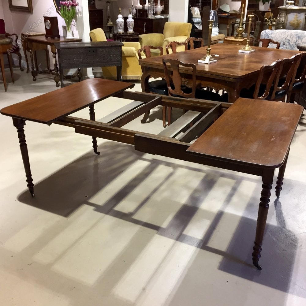 Extending Mahogany Dining Table 8 Seater - Antiques Atlas