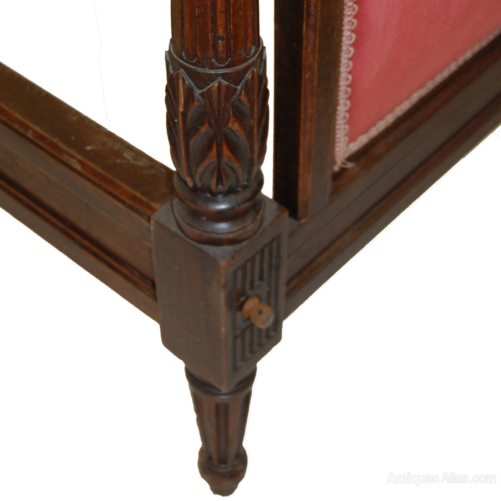 French Walnut Louis Vxi Style 5` Bed as480a029 / a10078 - Antiques Atlas