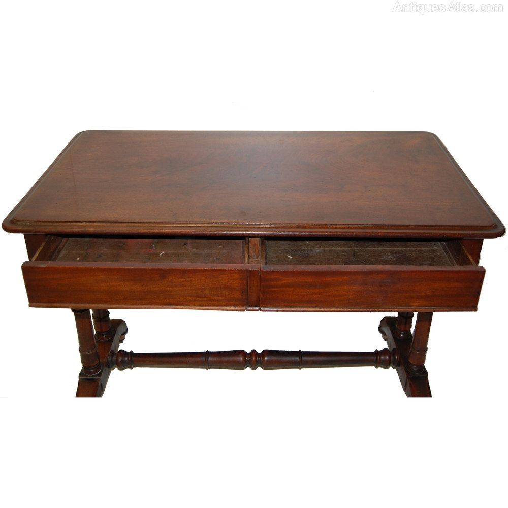 Regency Library Table - Antiques Atlas