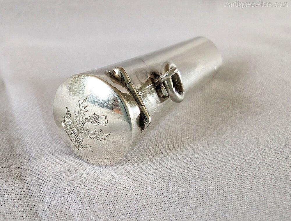 Antiques Atlas - Victorian Amber Cheroot Holder & Silver Case, 1898 ...