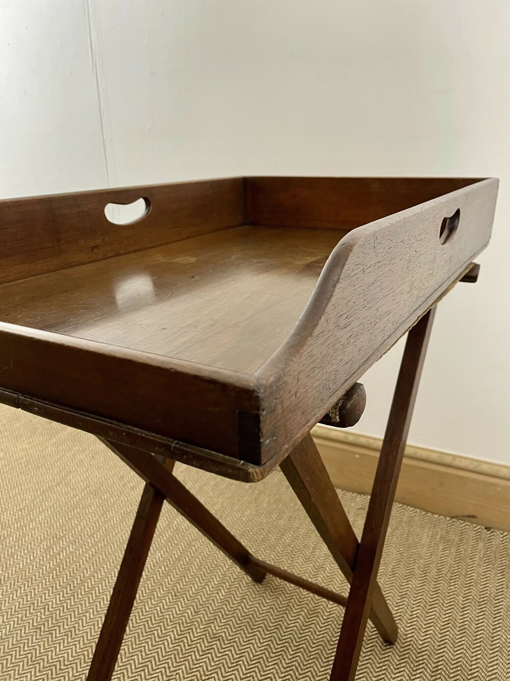 19C Antique Mahogany Butlers Tray With Stand as1185a127 / NWP_0002 ...