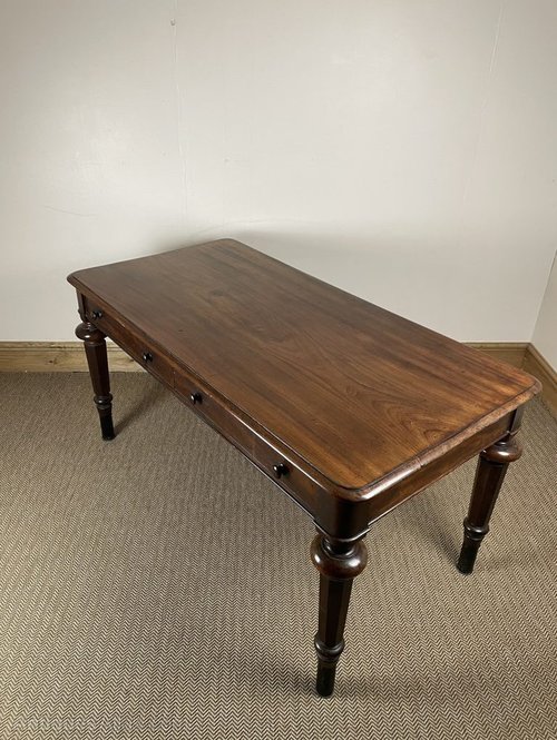 19C Antique Victorian Library Table - Antiques Atlas