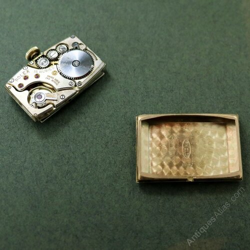 Antiques Atlas - 1930s 9ct Gold Vintage Rolex Tank Watch. Ref 2356 ...