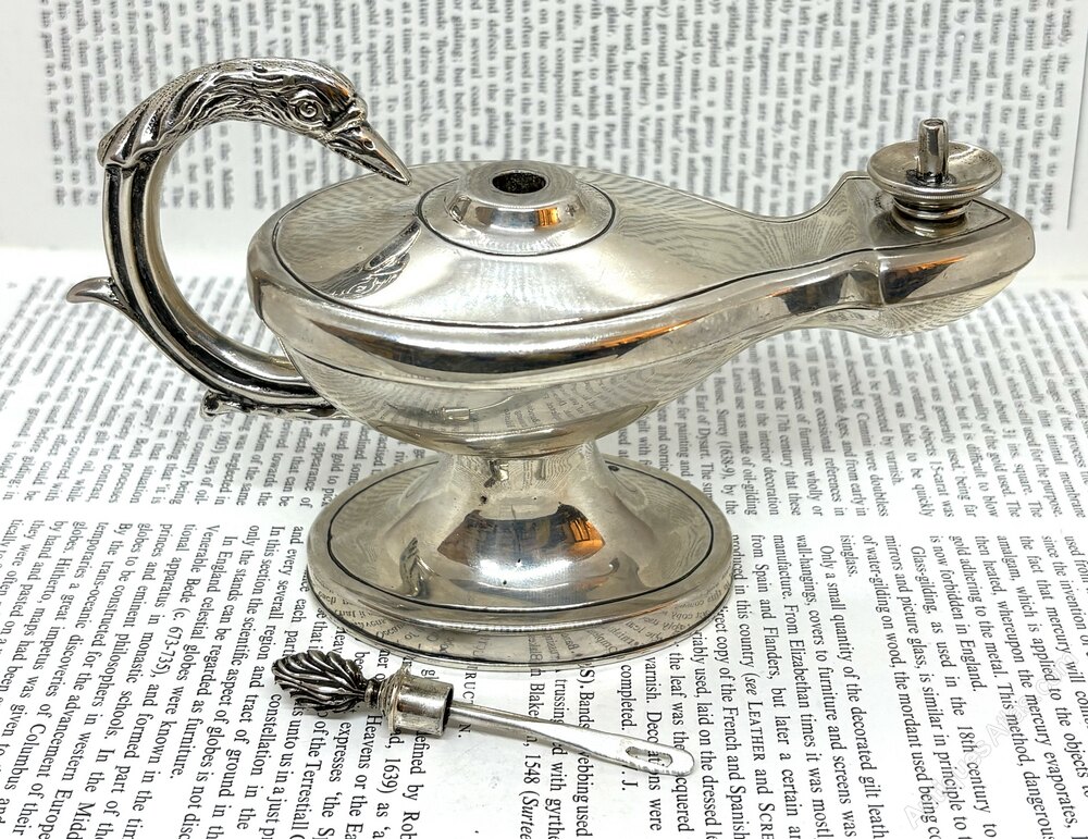 Antiques Atlas - Silver Swan Table Cigar Lighter as512a923 / 8367