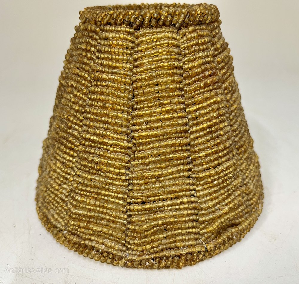 Antiques Atlas - 1920's Bead Work Lamp Shade
