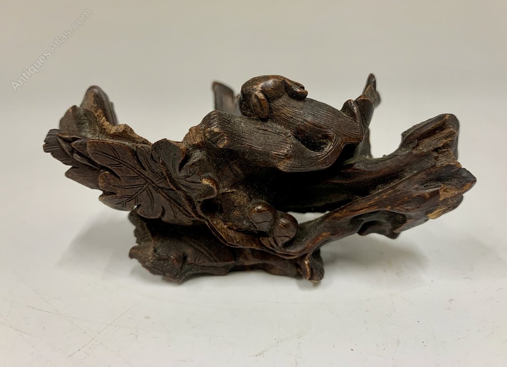 Antiques Atlas - Antique Oriental Carved Wooden Spoon Rest C.1800