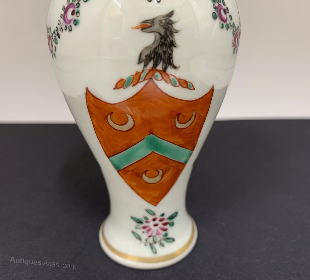 Antiques Atlas - Antique Samson Porcelain Heraldic Vase C.1870