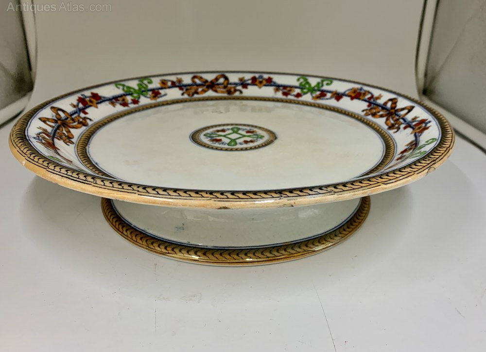 Antiques Atlas - Antique Staffordshire Ironstone Pottery Dish