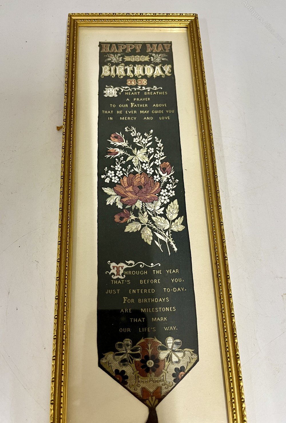 Antiques Atlas - Antique Stevengraph Silk Book Mark Circa 1875