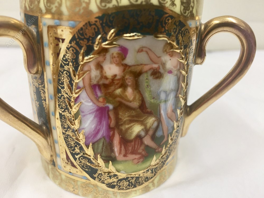 Antiques Atlas - Antique Vienna Porcelain Tyg Mug Circa 1895