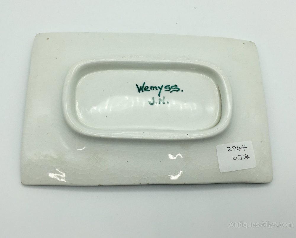 Antiques Atlas - Antique Wemyss Pottery Pen Tray Circa 1905