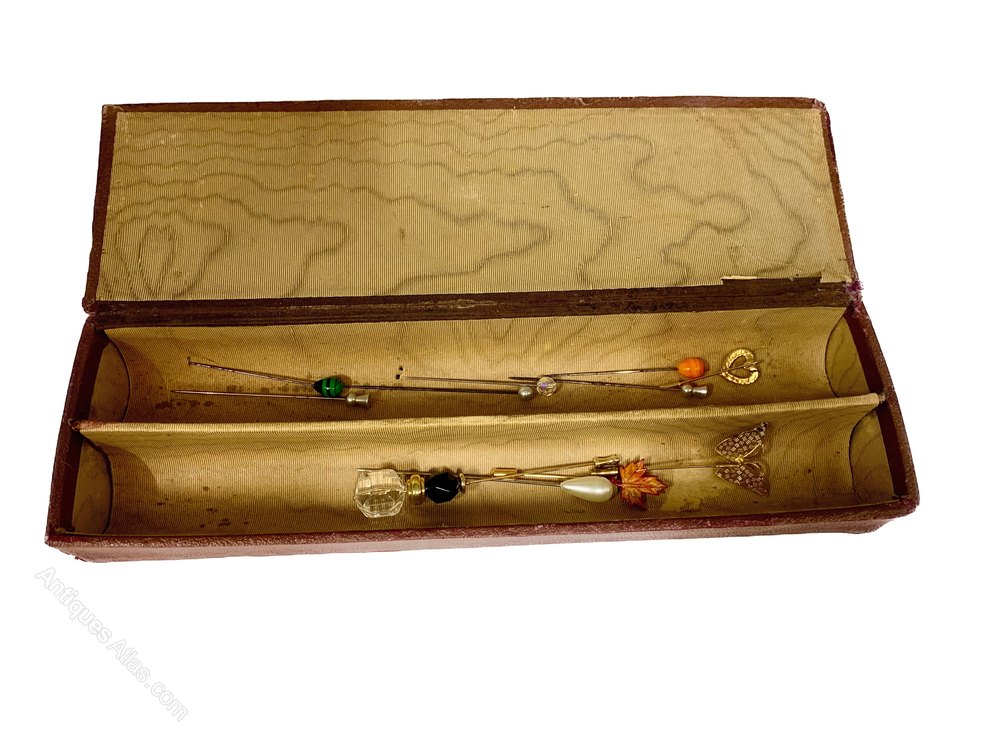 Antiques Atlas - Art Nouveau French Hat Pin Box Circa 1910