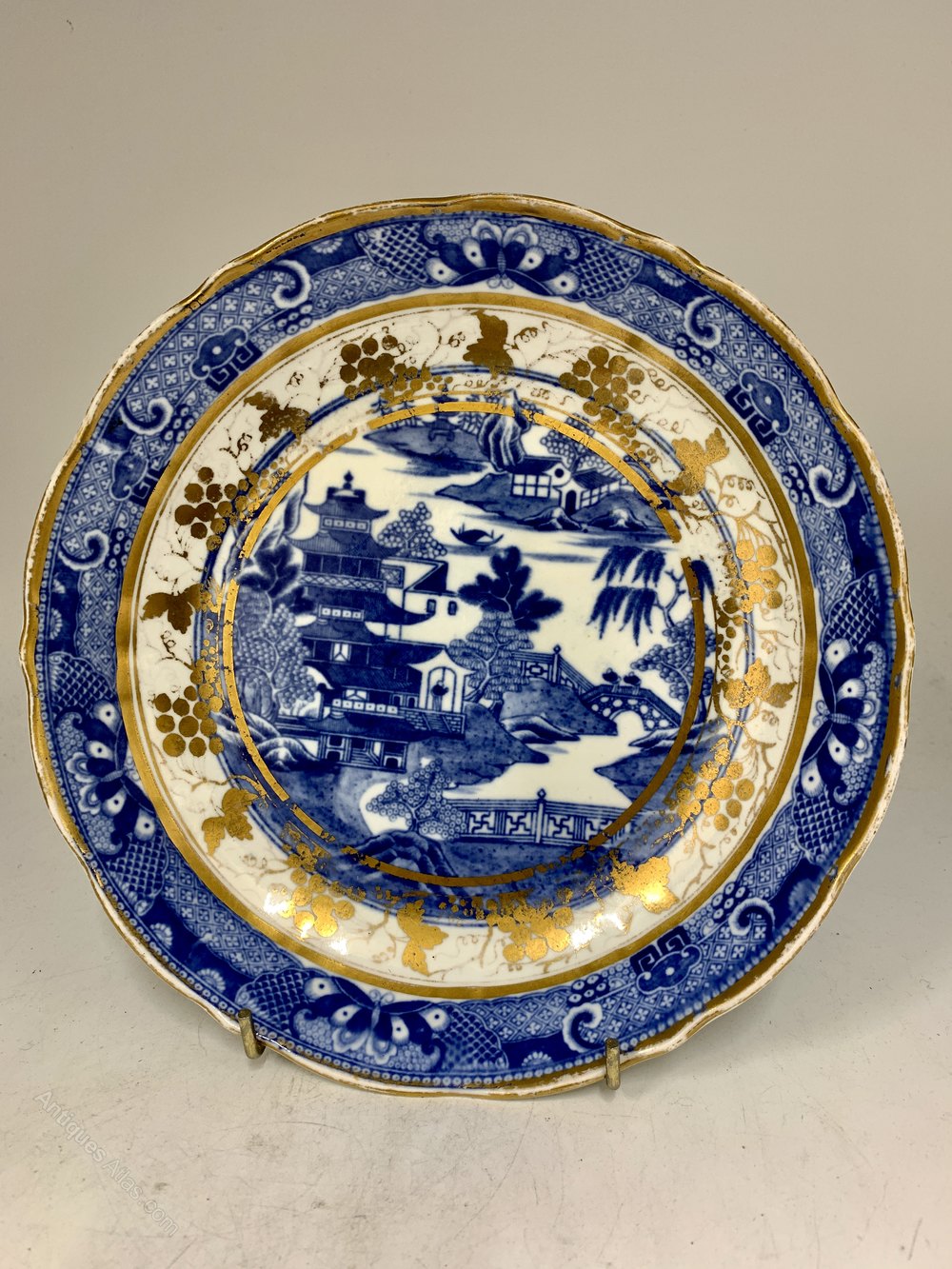 Antiques Atlas - Blue And White Transfer Print Dish Circa 1800