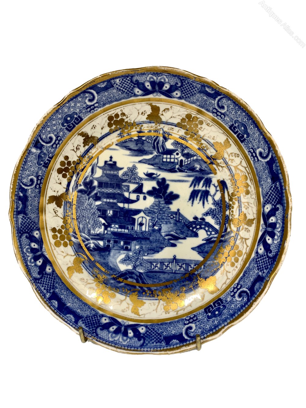 Antiques Atlas - Blue And White Transfer Print Dish Circa 1800