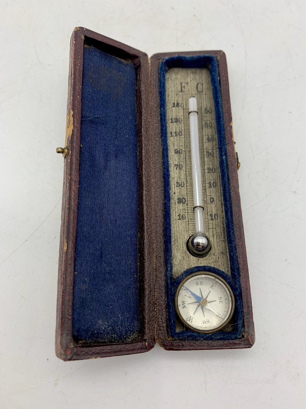 Antiques Atlas - Campaign Thermometer And Compass Circa 1875